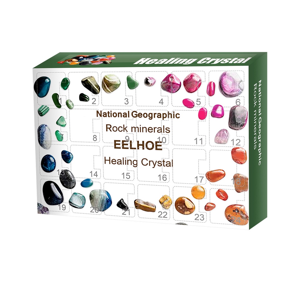 24 Grid Ore Collection Gift Box 24 Days Christmas Countdown Blind Box ...