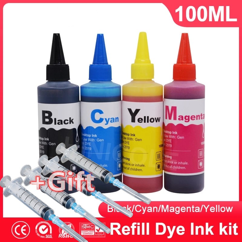 4 Color Dye Ink Refill Kit For Canon PG 512 pg512 CL 513 XL Pixma MP240 ...