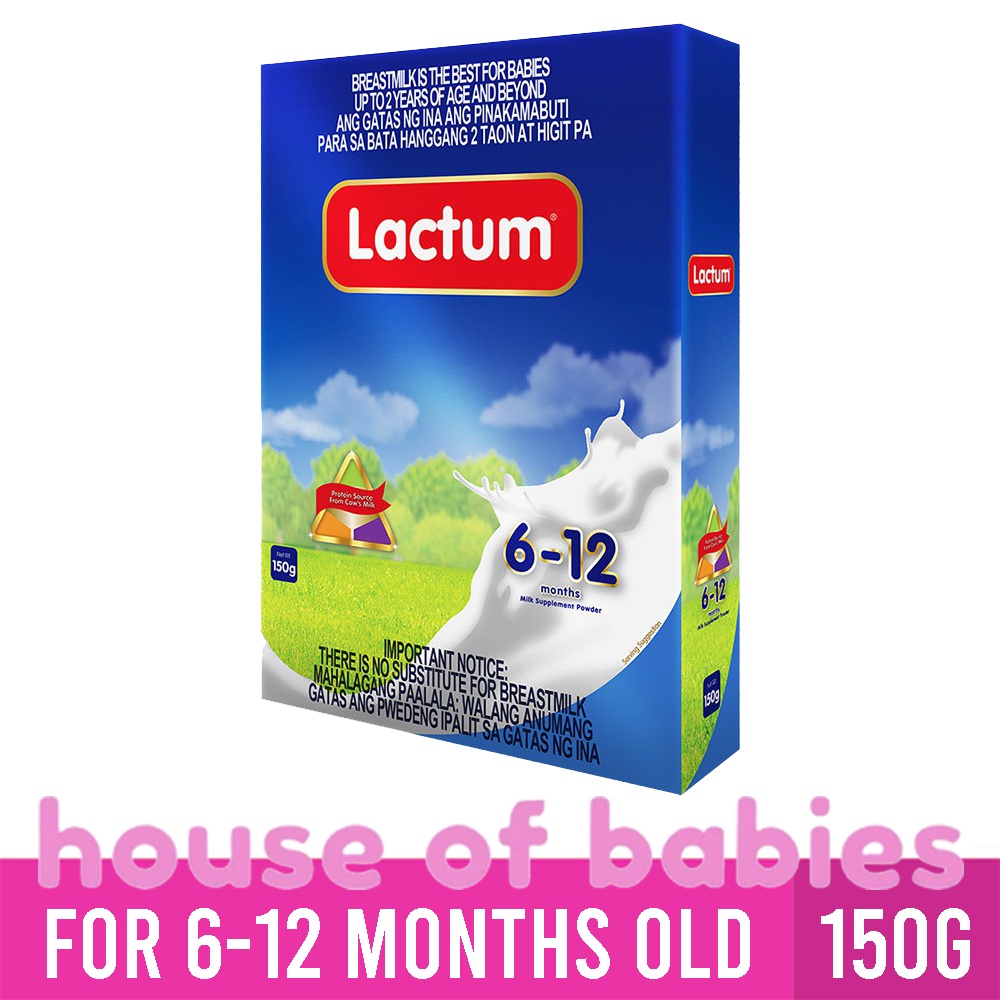 Lactum for 6-12 Months Old 150g Milk Supplement | Shopee Philippines