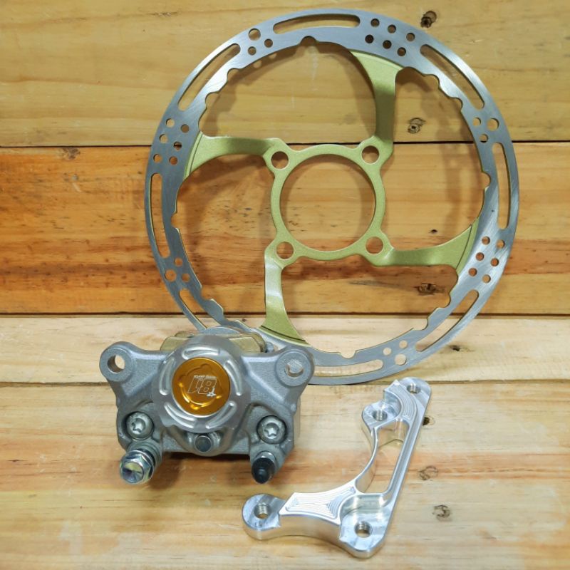 8.1 Caliper w/ Wave bracket and Super Ligthen disc - Wave125, Raider150 ...