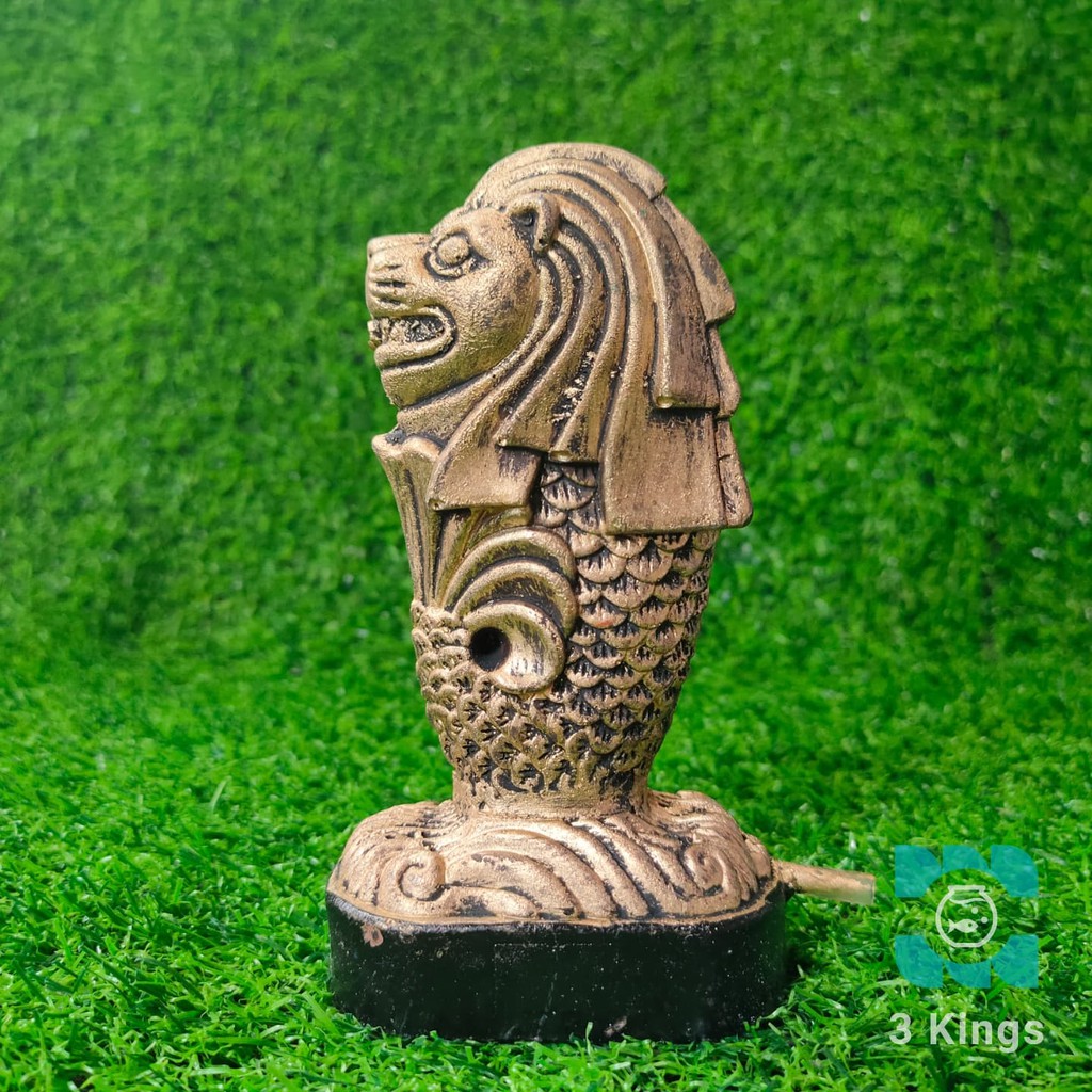 (𝟑𝐊𝐈𝐍𝐆𝐒) MERLION FIGURINE DISPLAY AND AQUARIUM DECORATION | Shopee ...