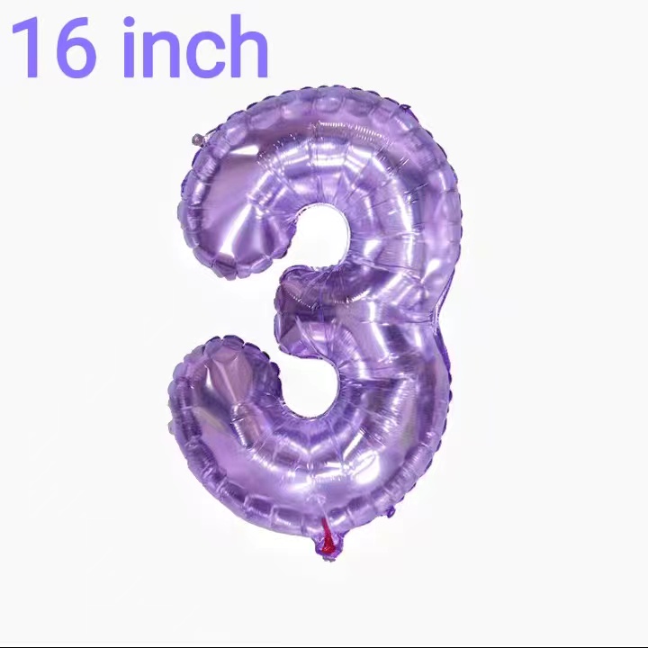 16 inch crystal Candy Violet number 0-9 birthday Anniversary party ...