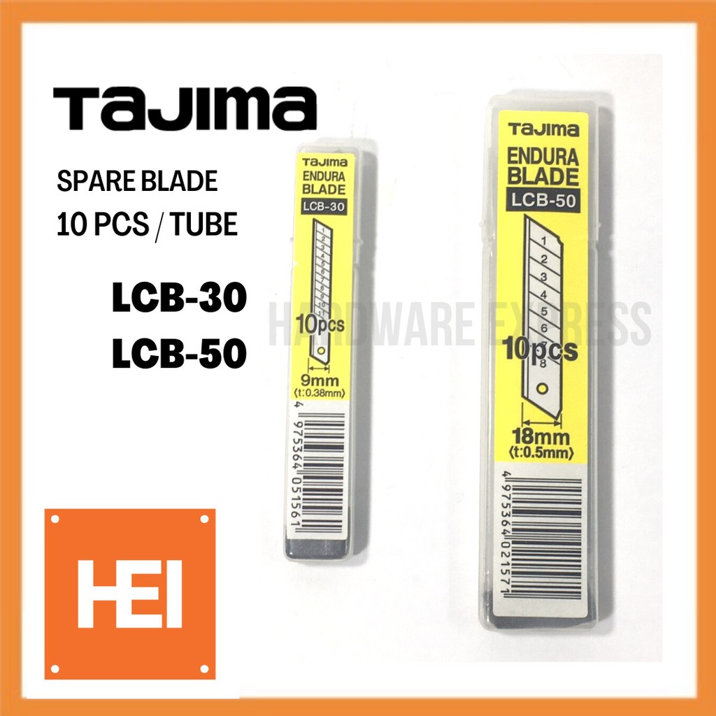 TAJIMA Endura Blade (LCB-30 & LCB-50) Spare Blade for Cutter 10Pcs / Tube | Shopee Philippines