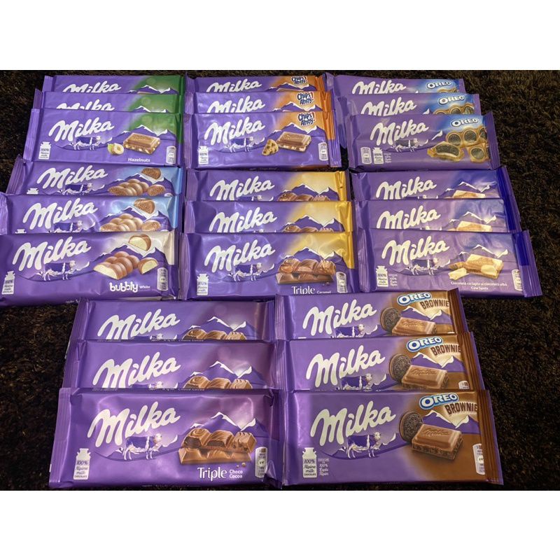 1PC Milka Chocolates Assorted Flavors 90 grams | Shopee Philippines