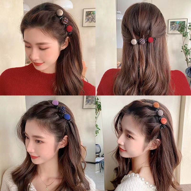 Korean Braided Fixed Hairstyle Hair Clips Female Creative High-end ...