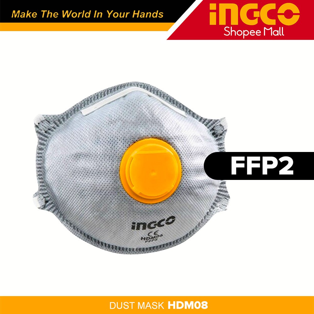 Ingco HDM08 Dust Mask / Face Mask / Safety Mask FFP2 IHT | Shopee ...