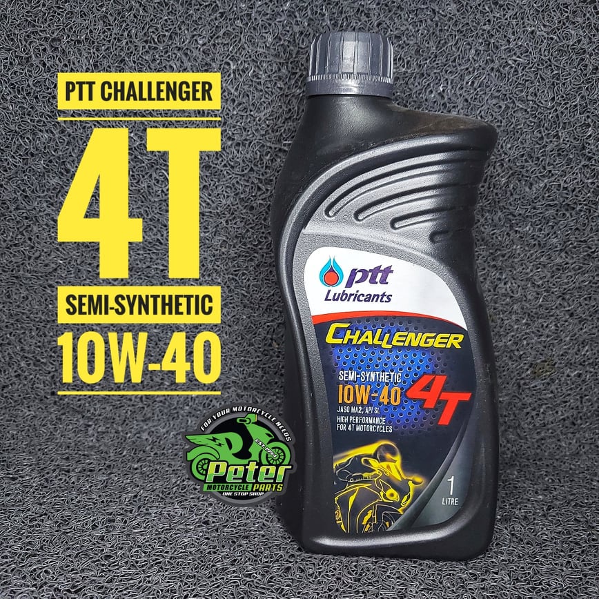 PTT CHALLENGER 4T SEMI-SYNTHETIC 10W-40 (1LITER) | Shopee Philippines