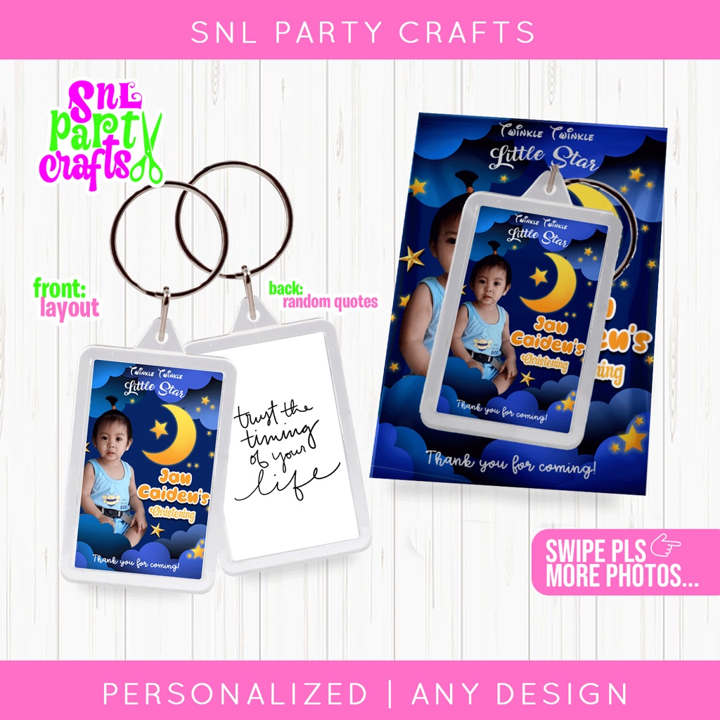 Twinkle Little Star Starry Night Keychain Souvenirs Giveaways | Shopee ...