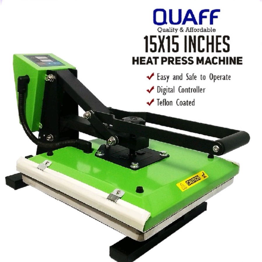 QUAFF Heat Press Machine A4 Size Heavy Duty 15x15inches Flatbed ...