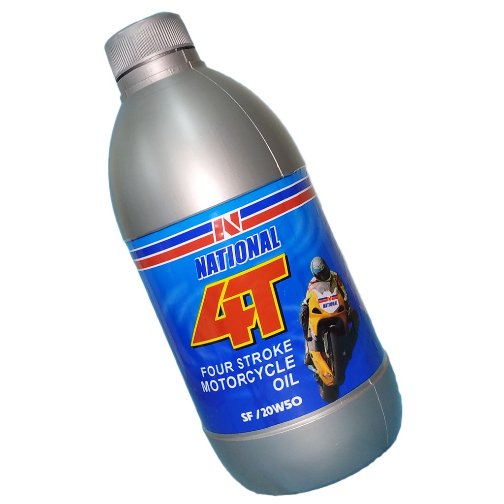 NATIONAL 4T FOUR STROKE MOTORCYCLE OIL SF/20W50 ( 1 QUART/ 1 LITER ...