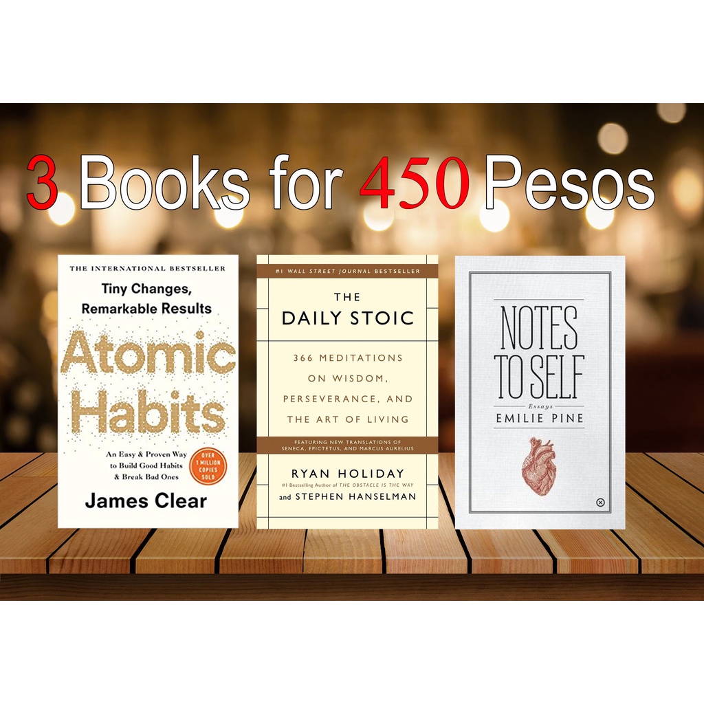 Atomic Habits,Daily Stoic,Notes to self | Shopee Philippines