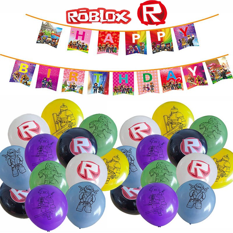 Game Roblox 10/50pcs Colorful Party Balloons Cartoon Kids Birthday ...