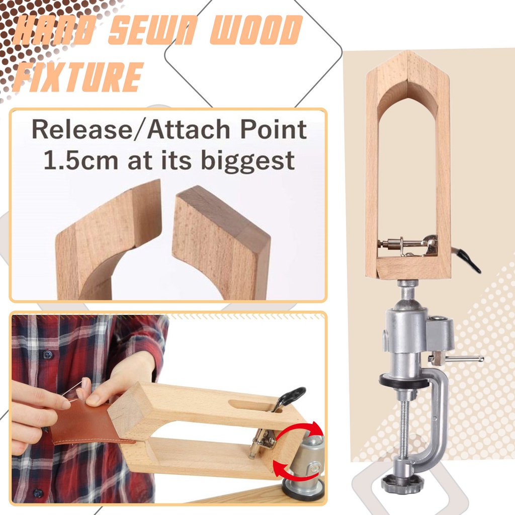 360 Angle Rotation Stitching Pony，Handmade Leather Goods Universal ...