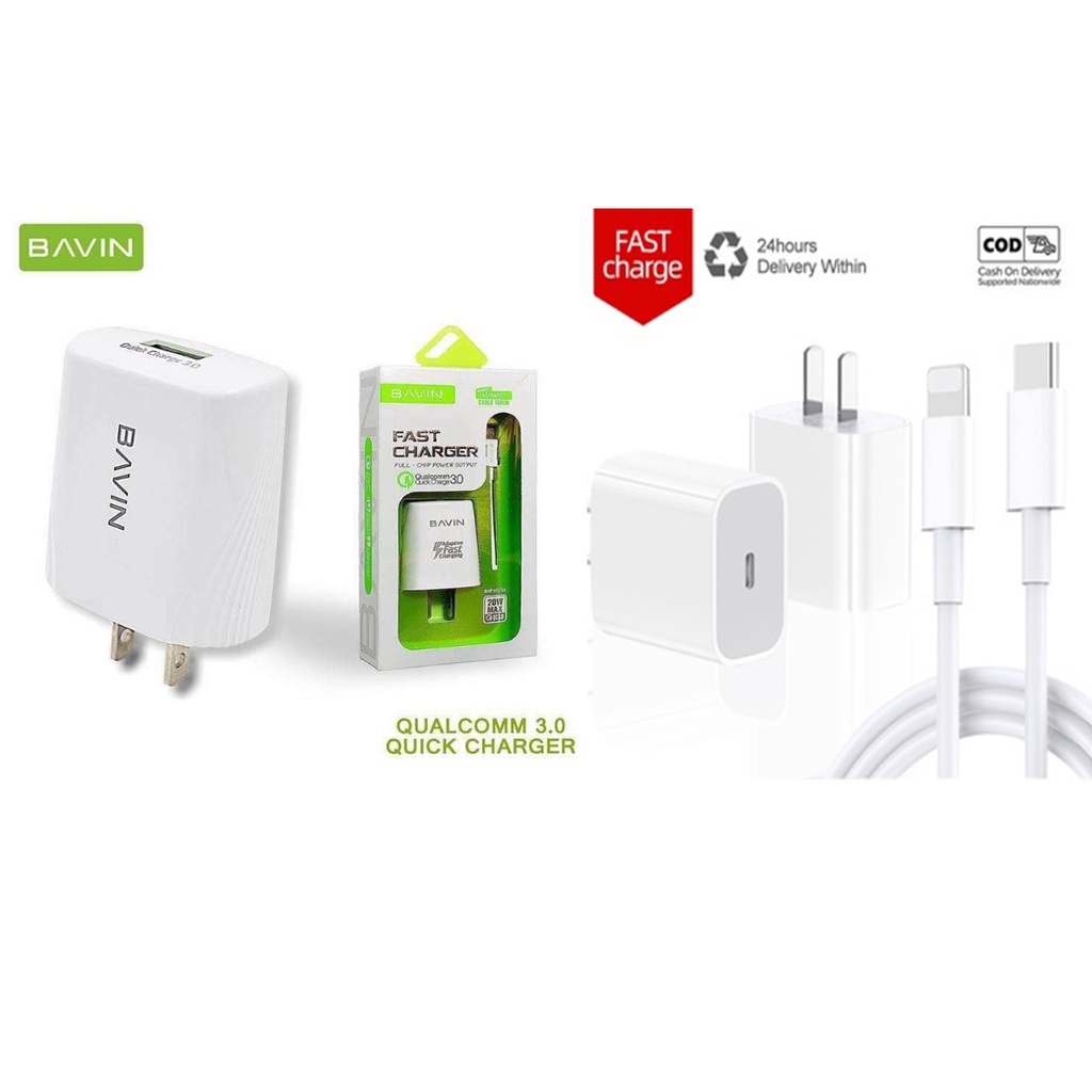 Bavin iPhone Fast Charger Pc586 3.0 IOS Type C 20w Max | Shopee Philippines