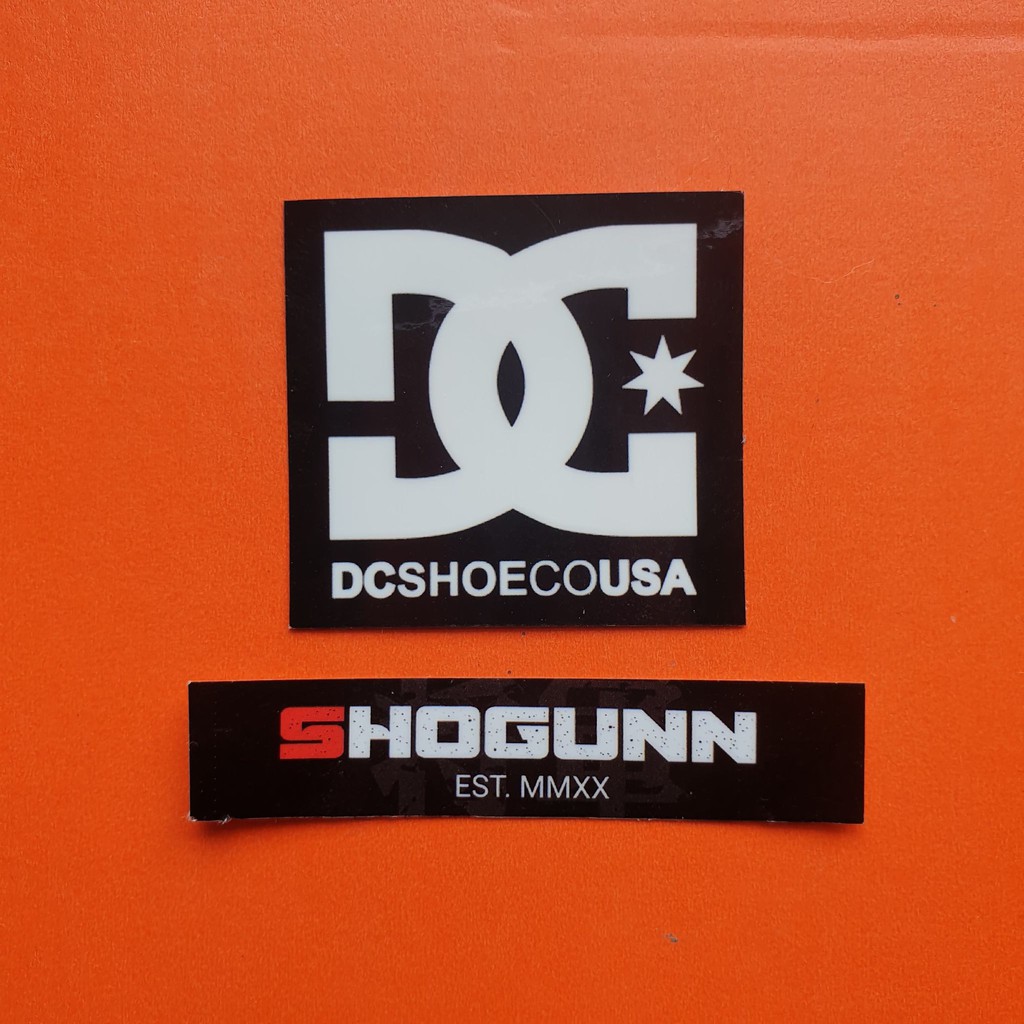 DC Shoe Co. (2pcs) Laminated Vinyl Sticker | Shopee Philippines