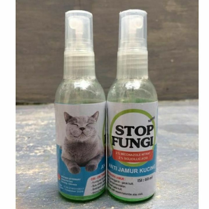 STOP FUNGI CAT SPRAY 60ML ANTI-FUNGAL SPRAY MEDICINE IN CATS | Shopee ...