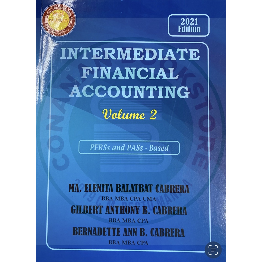 Intermediate Financial Accounting 2021 Volume 2 by Ma. Elenita Cabrera ...