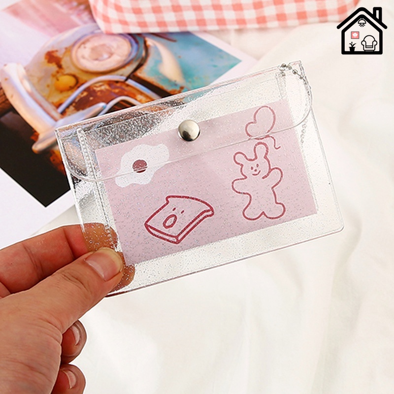 Pvc Coin Purse Women Transparent Card Wallet/Key Holder Storage Bag ...