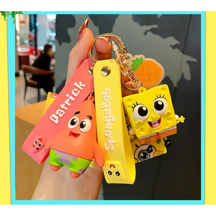 High Quality Cute Cartoon Key Chain Spongebob Patrick Pokemon Pikachu ...