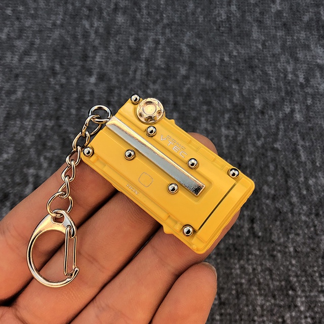 Metal Key Ring Car JDM Keychain Vtec Engine Valve Cover B16 For Honda ...