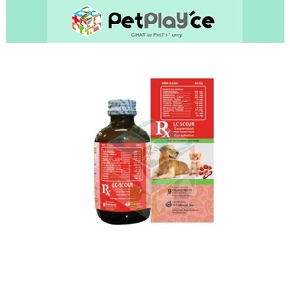 LC SCOUR 60ML Anti-Diarrheal Anti-Infective for Dogs & Cats Liquid Meds ...