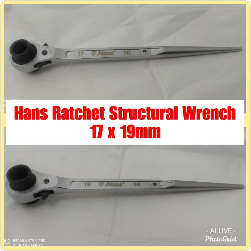 Hans Ratchet Structural Wrench 17x19mm | Shopee Philippines