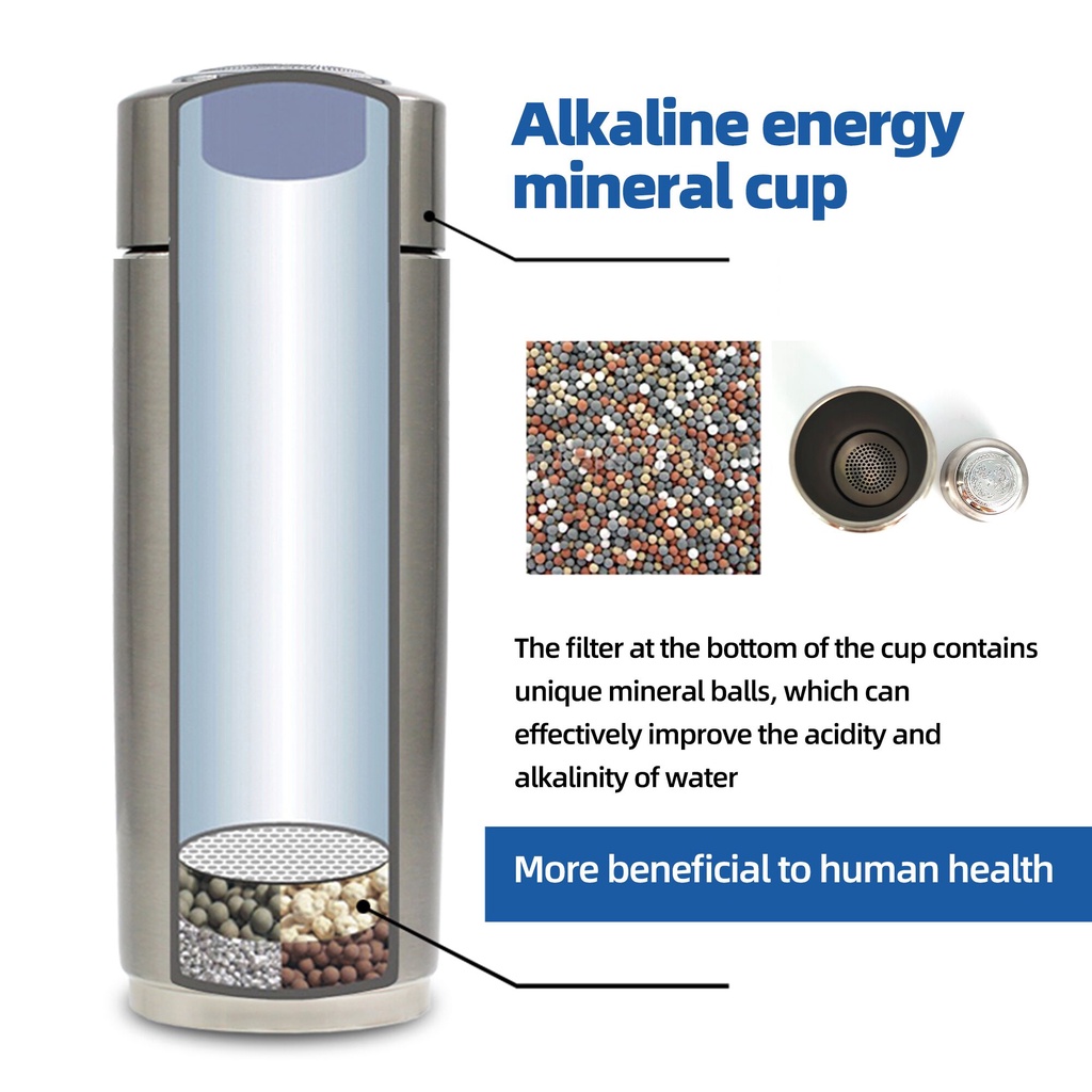 Alkaline water flask negative ion bottle /Nano Water Bottle | Shopee ...