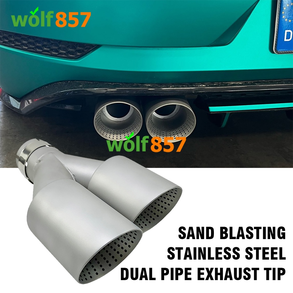 Sand Blasting Stainless Steel Exhaust Tail Tips for VW Golf R MK7 Golf ...