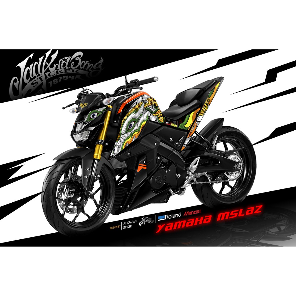 Yamaha Mslaz Body Sticker Hanuman Pattern | Shopee Philippines