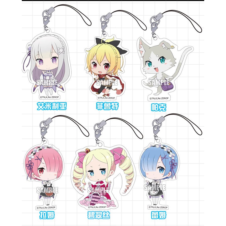 Re:Zero High Quality Anime Acrylic / Strap | Shopee Philippines