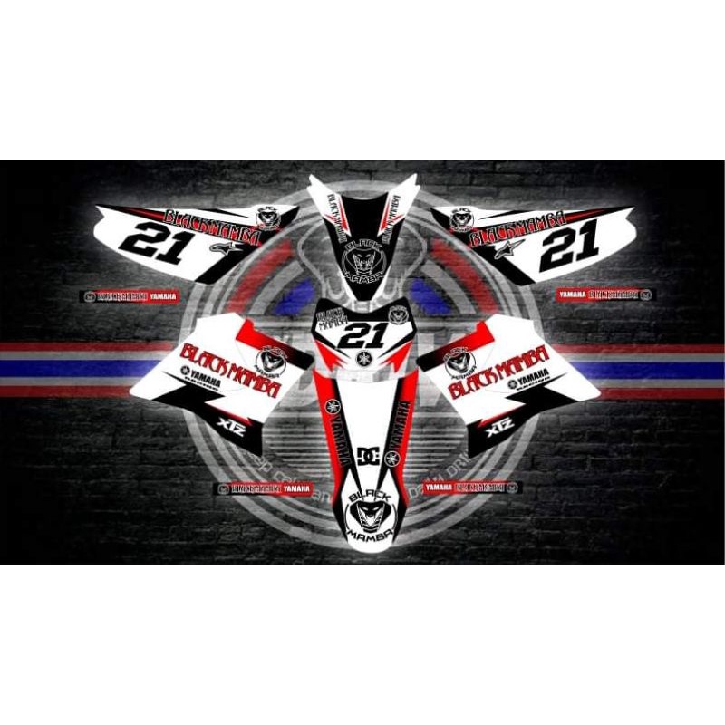 YAMAHA XTZ 125 DECAL STICKER WHITE MC (MIX DESIGN) | Shopee Philippines