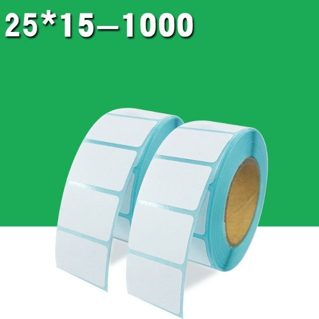 25mm X 15mm X 1000pcs Barcode sticker ( 1 rolls/pkt ) | Shopee Philippines