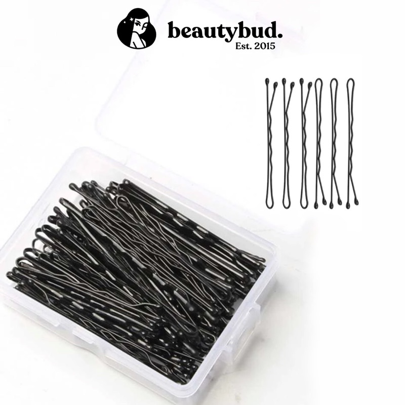 BEAUTYBUD Bobby Pin with Clear Storage Box | Shopee Philippines