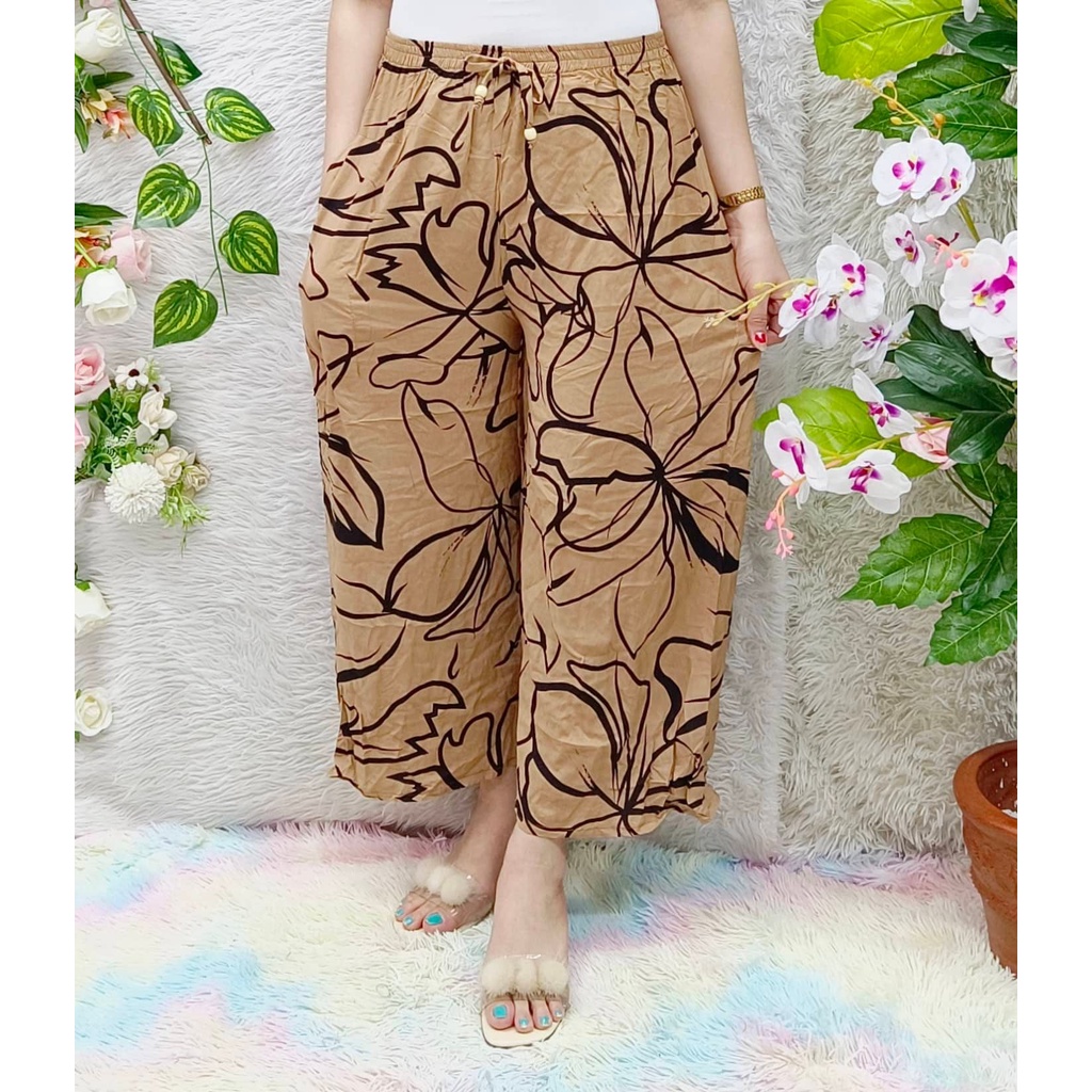 NEW ARRIVAL FLORAL PRINTED CHALLIS SQUAREPANTS ASSORTED DESIGN AND ...