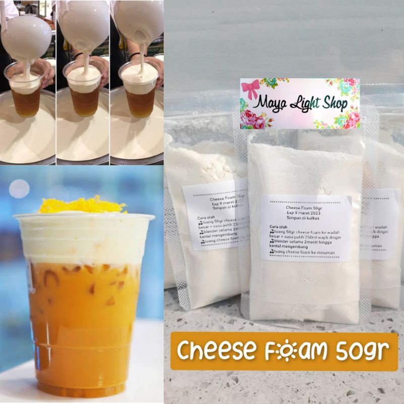 PUTIH Cheese Foam powder 50gr white cheese powder kerry white cheese ...