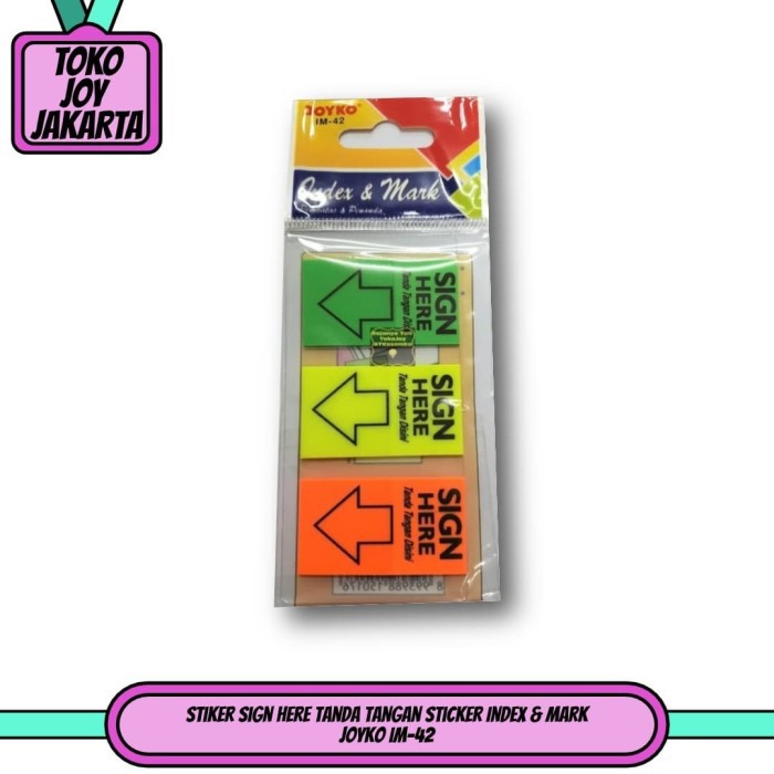 Sign Here Sticker Signature Sticker Index & Mark Joyko IM-42 | Shopee ...