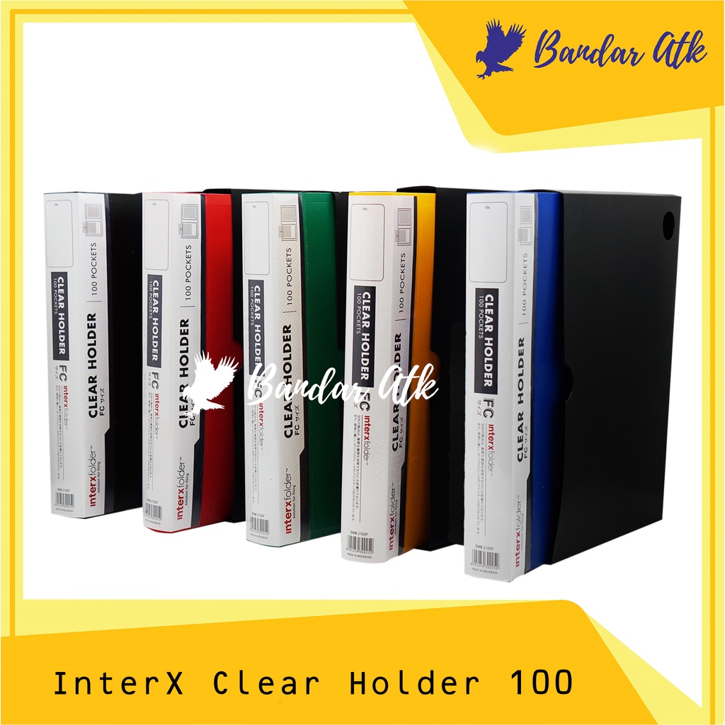 Inter X Clear Holder Folio Fill 100 Sheets And Thick Box Cover (1 SET) | Shopee Philippines