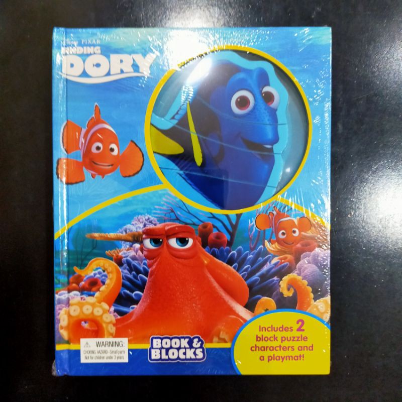 Disney Pixar Finding Dory book & Blocks includes 2 block puzzle ...
