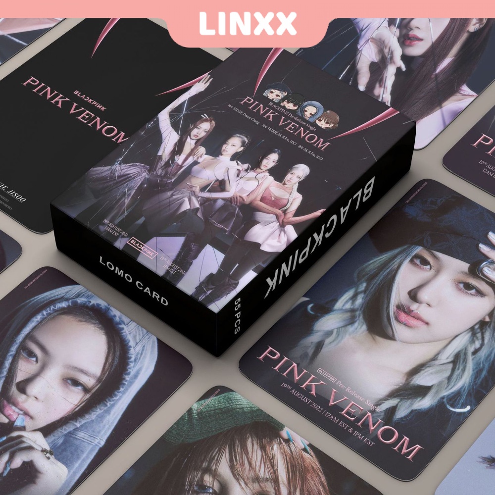 LINXX 55 Pcs BLACKpin Album Lomo Card Kpop Photocards Postcards Series ...