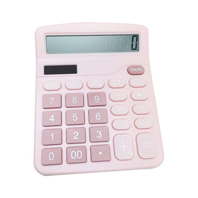 12 bit true solar calculator large screen dual power accounting desktop computer DX - 837B E02 ...