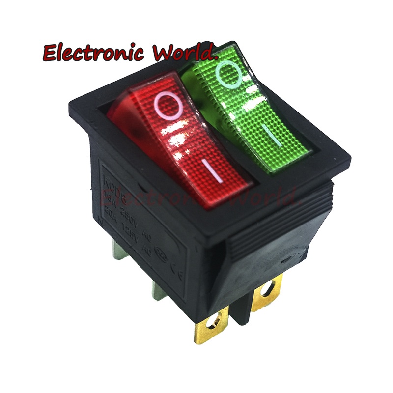 1 Piece/Batch 31 * 25mm DPST Light 6PIN Embedded On/Off Position Quick ...