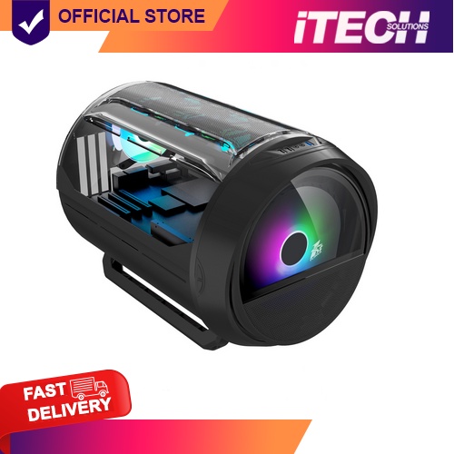 1STPLAYER BASS MICRO-TOWER GAMING CASE /4*FANS+REMOTE+HUB/TG/M-ATX ...