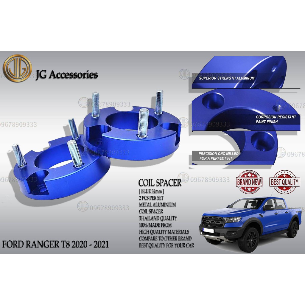 FORD RANGER T8 RAPTOR 2016-2021 32MM COIL SPACER/FRONT SUSPENSION ...