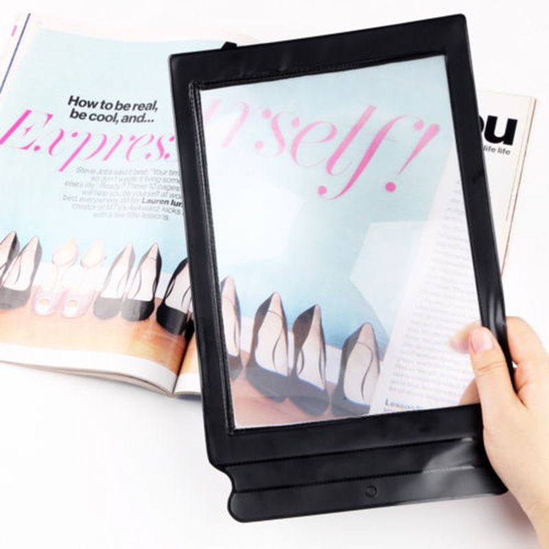 A4 Full Page Giant Large Assisted reading Magnifying Glass Sheet 3X ...