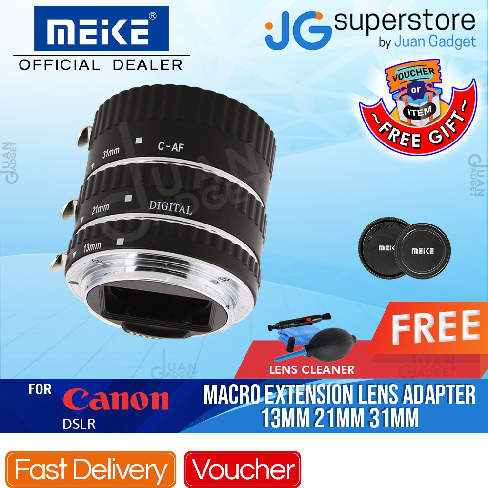Meike Meike MK-C-AF1-AL Metal AF Macro Extension Tube for Canon EOS ...