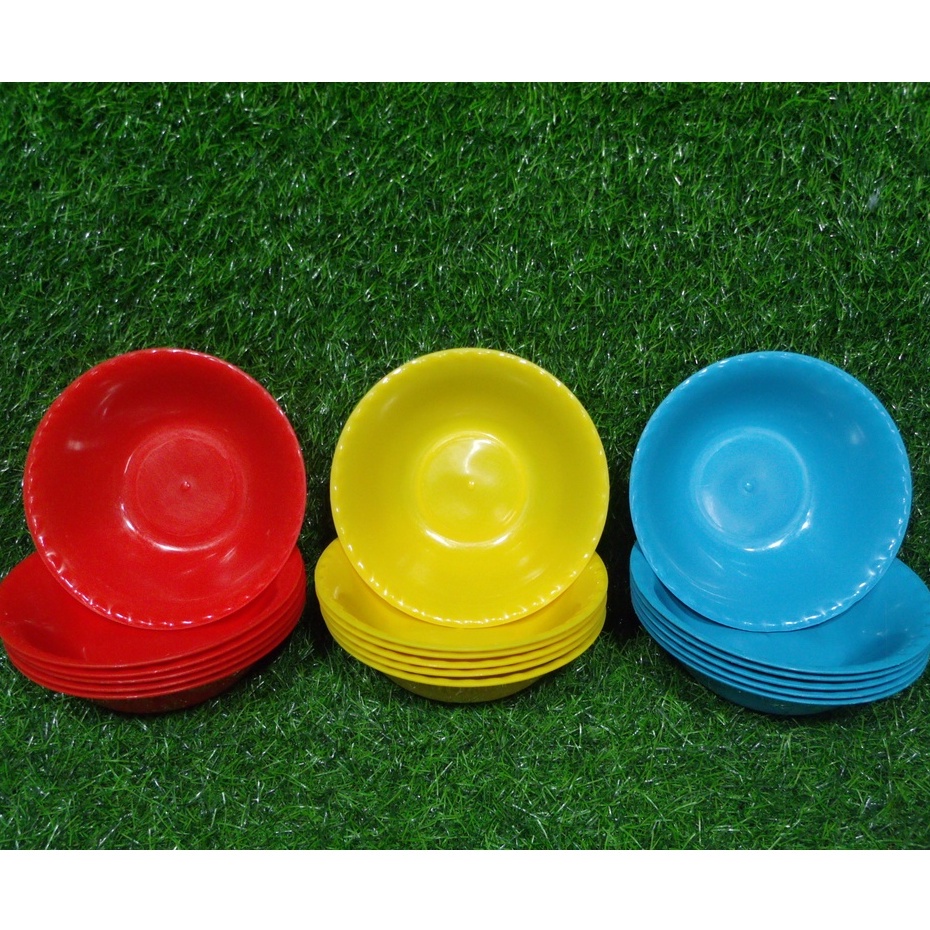 Dyna-ware Plastic Coloured Bowl (Mangkok)(6pcs)(Random) | Shopee ...