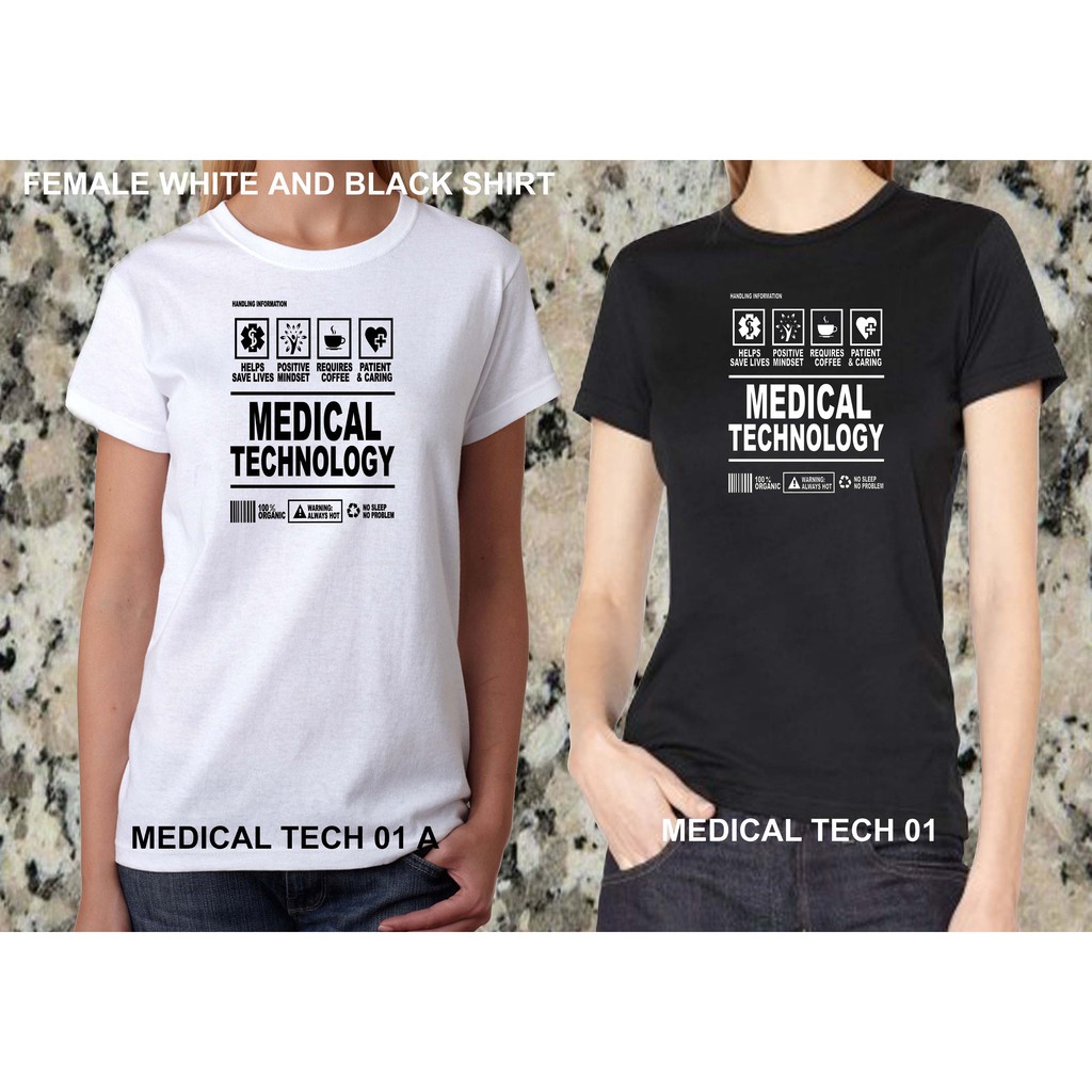 Medical Technology Course Female Shirt 01 - Vinyl cut-out | Shopee ...