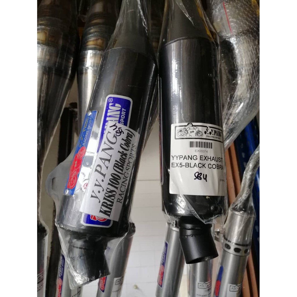 KRISS EX5 YYPANG BLACK COBRA RACING EXHAUST PIPE EKZOS PAIP | Shopee Philippines