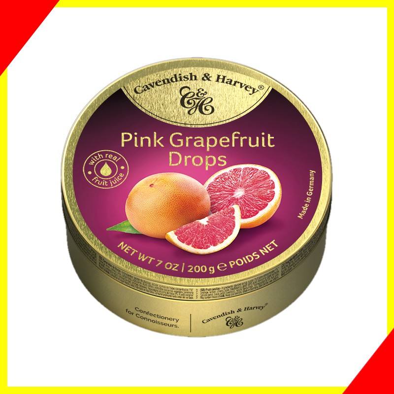 CAVENDISH & HARVEY Pink Grapefruit Drops 200g | Shopee Philippines