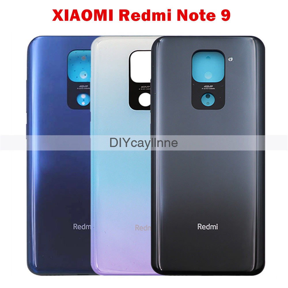 DIYcayllnne for XIAOMI RedMi Note9 Note 9 Back Cover Glass Rear Housing ...